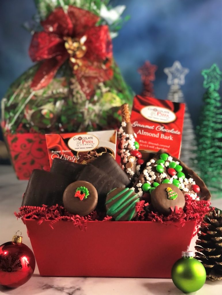 Snowflake Holiday Gift Basket - Gourmet Chocolate
