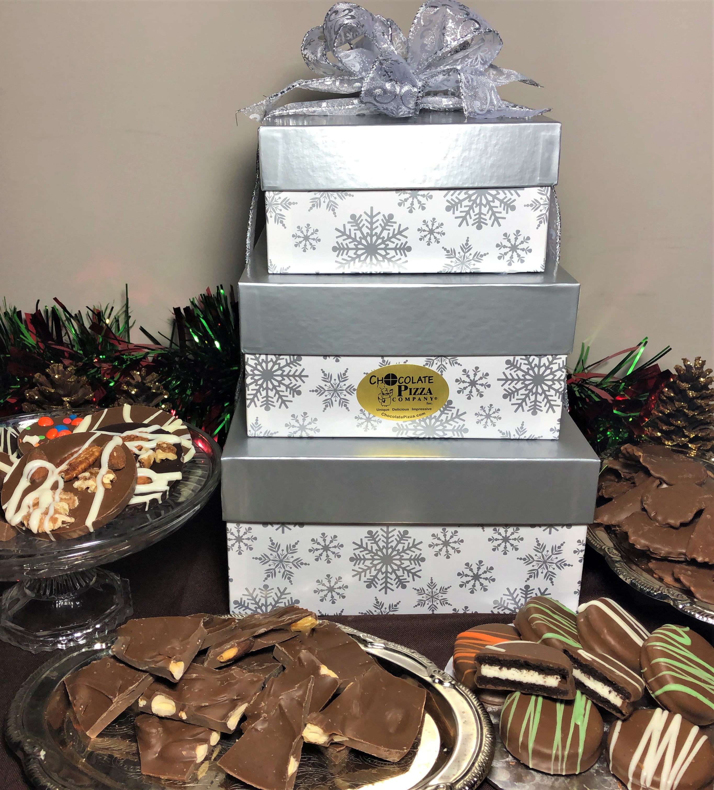 Office Gifts | 3 Tier Chocolate Tower, your choice of box design