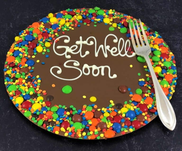 Get Well Soon Chocolate Pizza - Get Well Soon Gift