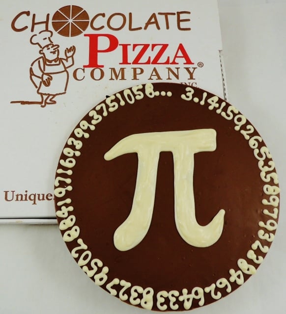 Pi Day Chocolate Pizza | unique gift idea for teachers & techies