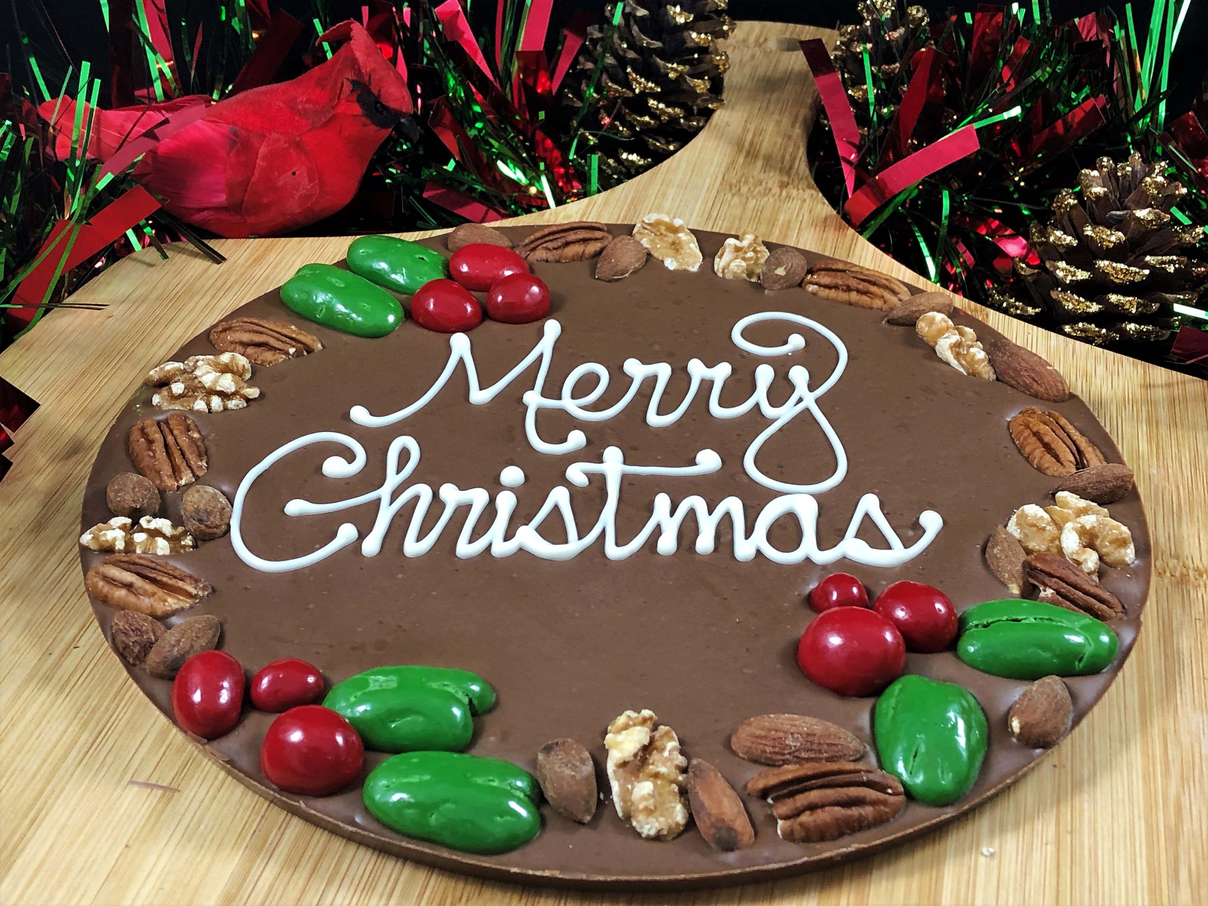 Combo | Merry Christmas Chocolate Pizza (HB) & Peanut Butter Wings
