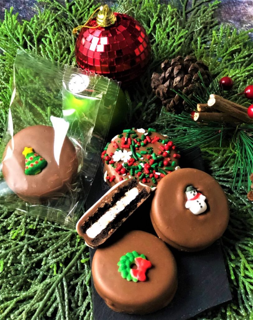 Holiday Cookies in Festive Tin | 18-count, cello wrapped Christmas cookies