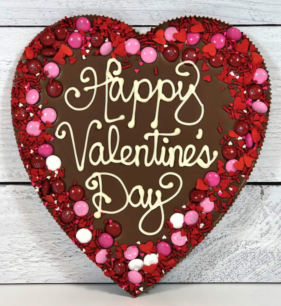 Valentine's Day Chocolate Heart Pizza Pie