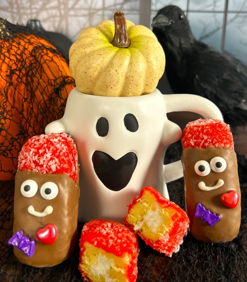 Bat Bites | Raspberry and Coconut Halloween Treat