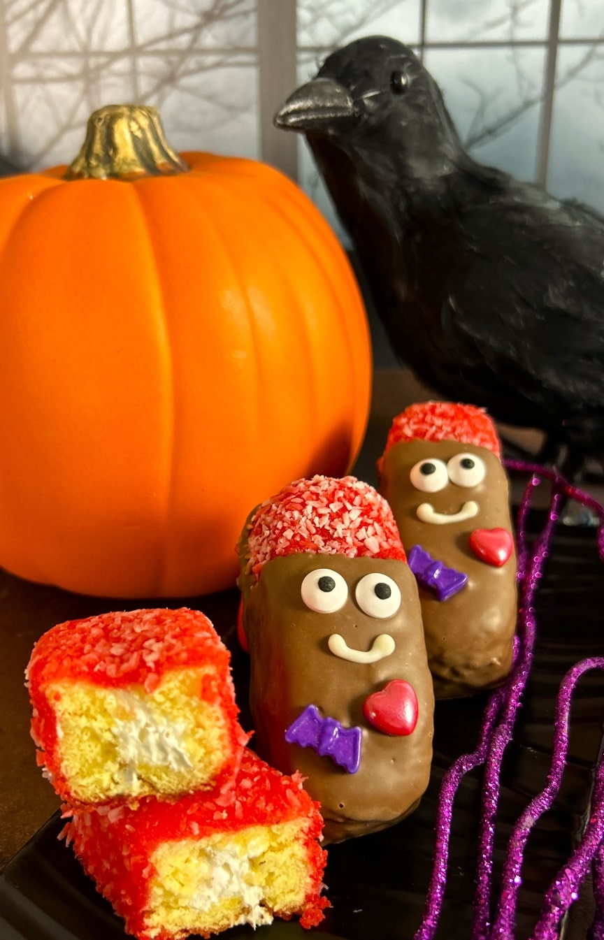 Bat Bites | Raspberry and Coconut Halloween Treat