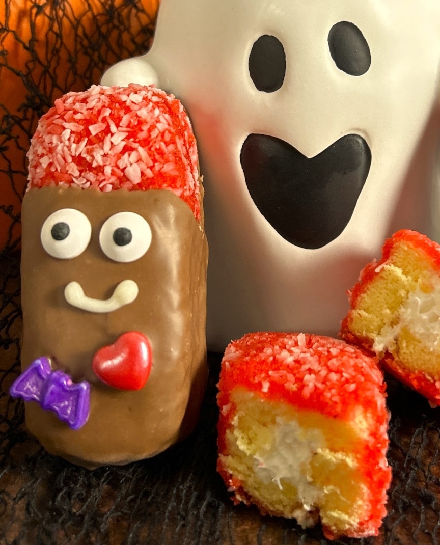 Bat Bites | Raspberry and Coconut Halloween Treat